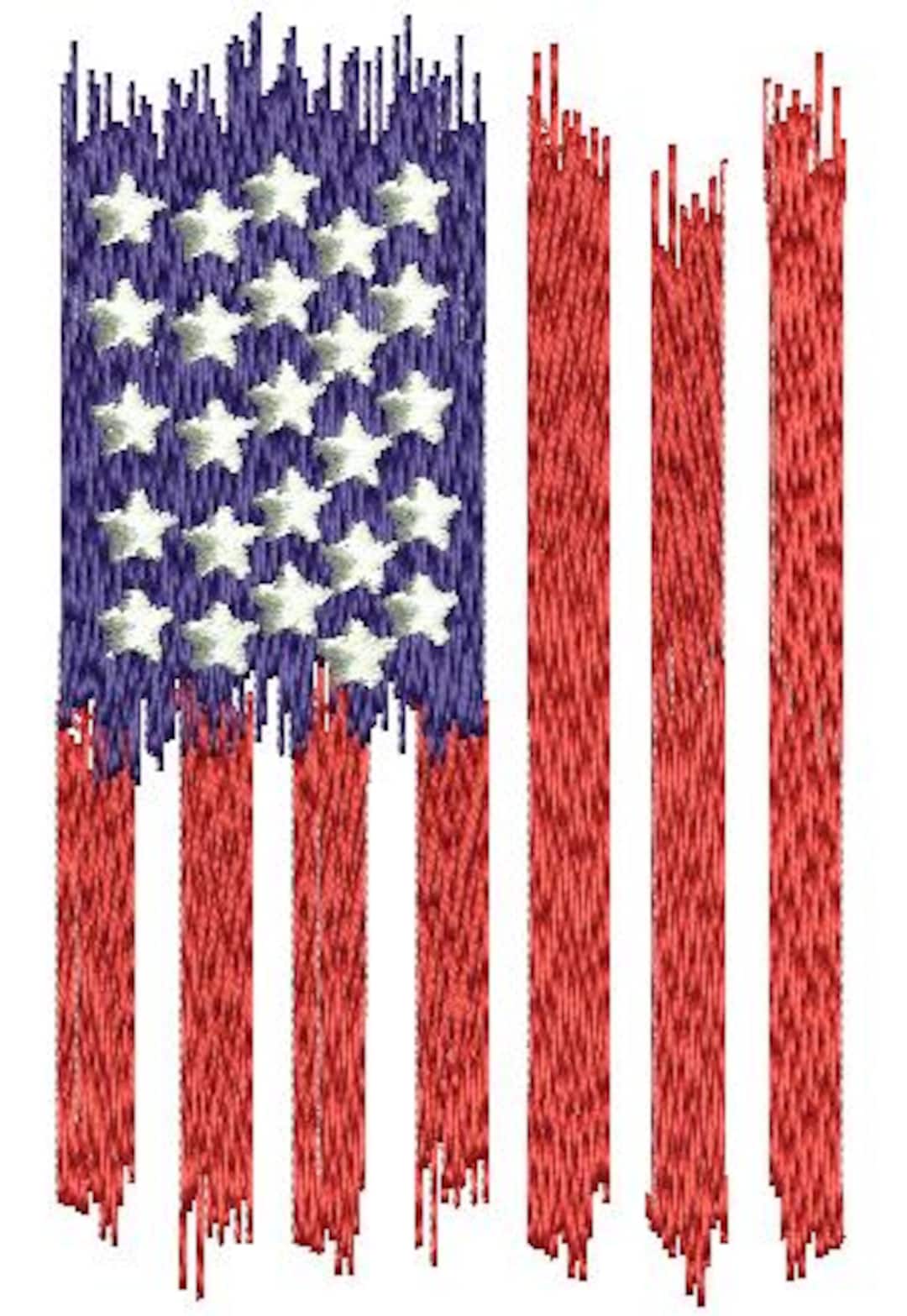 American Flag Embroidery Design/ Usa Flag Embroidery Design, Instantly ...