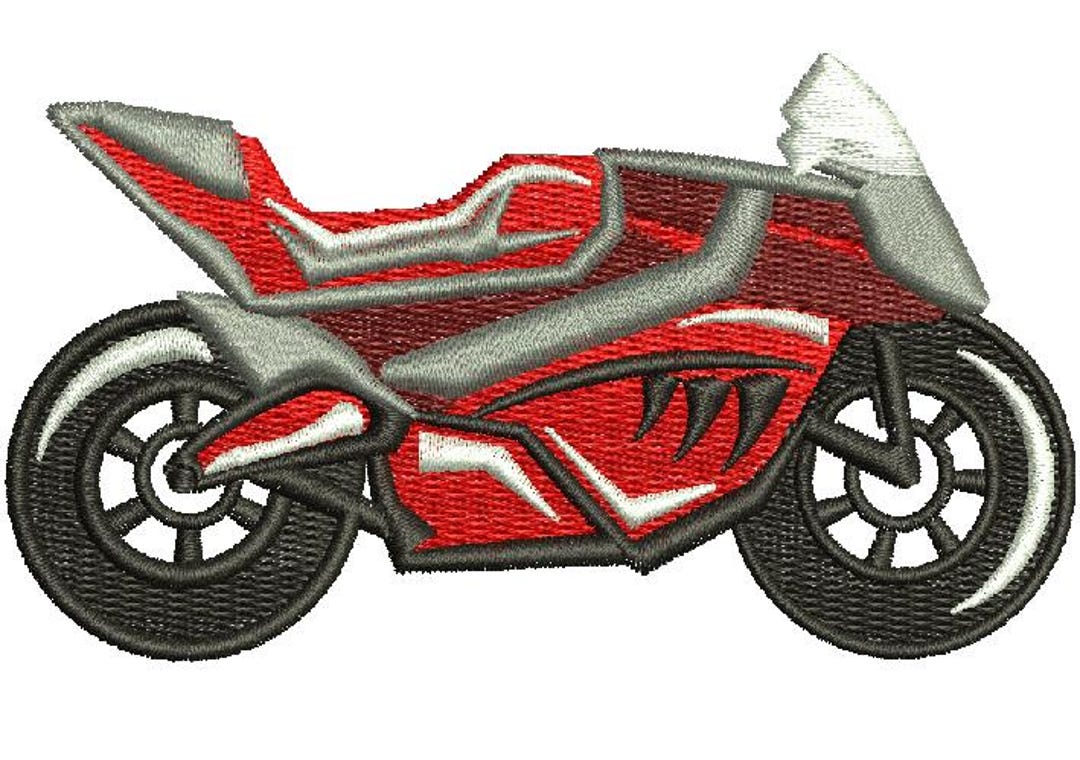 Motorbike 2 Inch Size for Caps Machine Embroidery Designs, Instantly ...