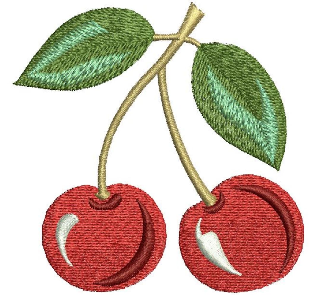 Cherries Mini Machine Embroidery Design, Instantly Download Tested - Etsy