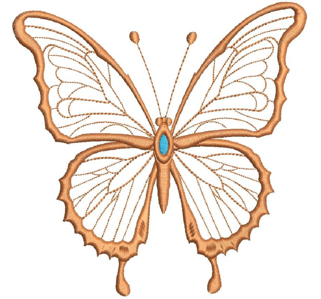 Butterfly Embroidery Designs, Instantly Download - Etsy