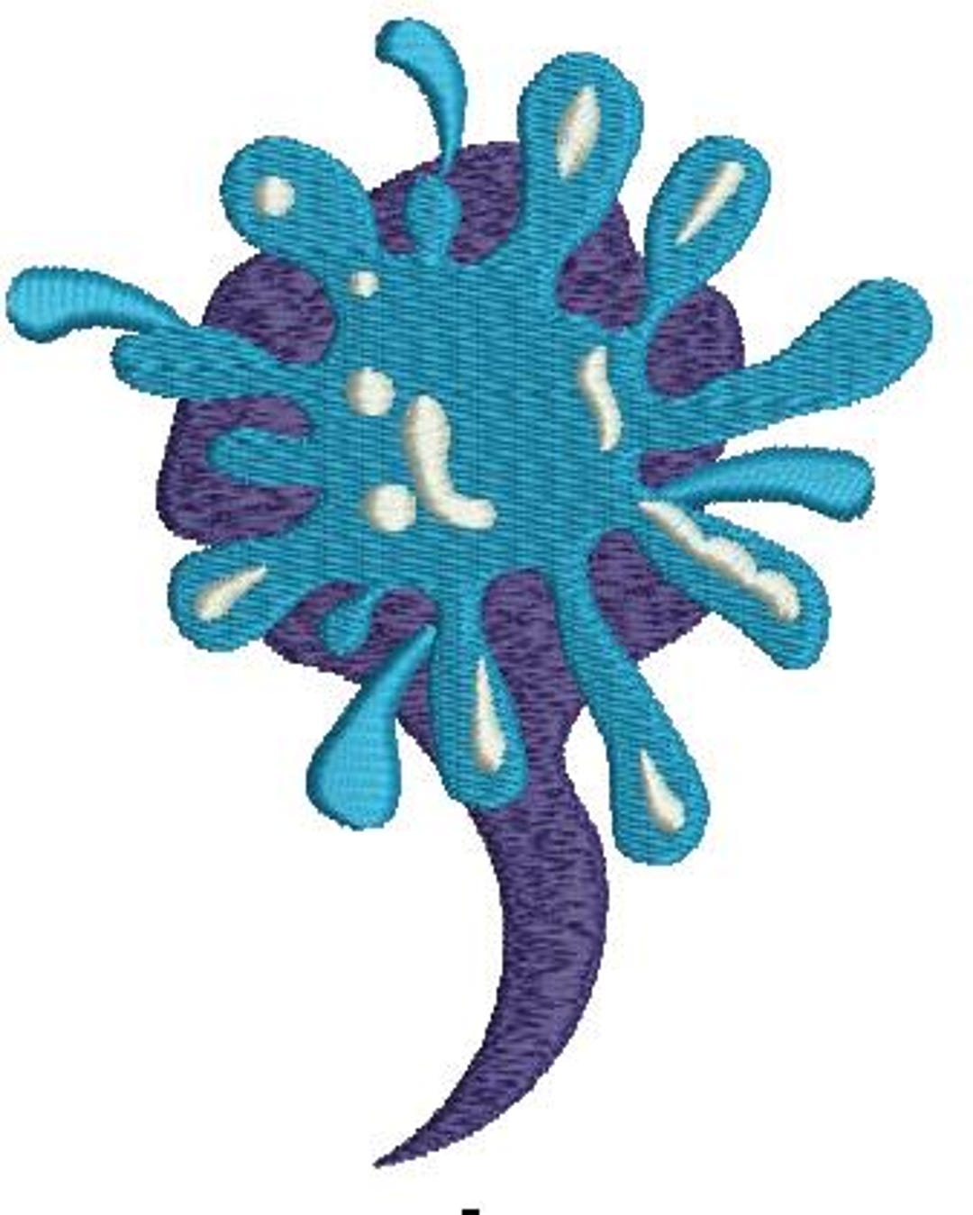 SPLASH Embroidery Design. Blot Embroidery Design. Paint Blot Embroidery ...