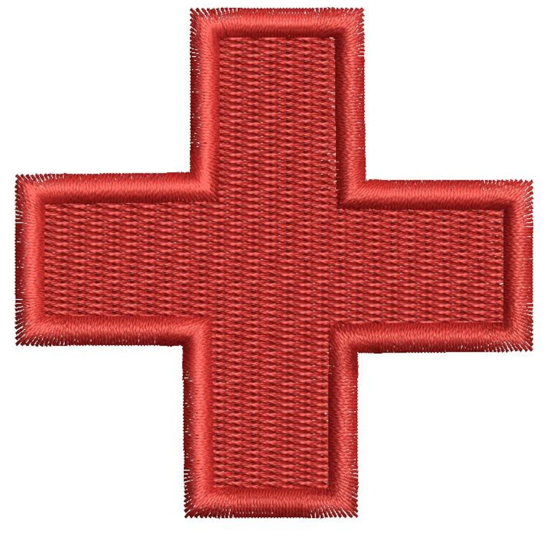 Red Cross Embroidery Medical Pattern Machine Embroidery Design - Etsy