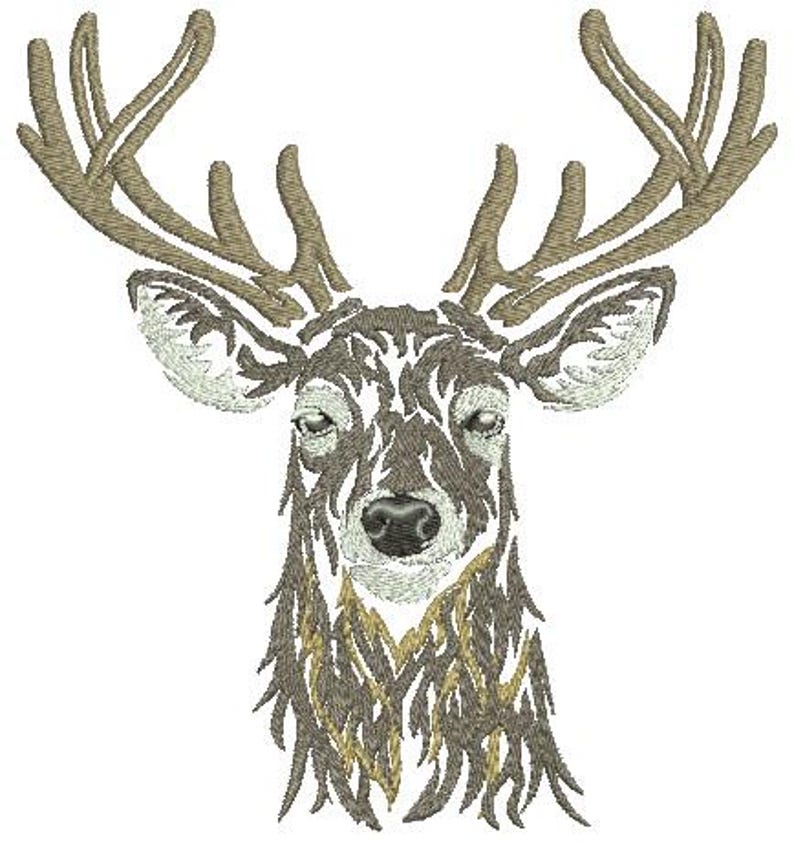 Whitetail Buck Deer Machine Embroidery Designs, Instantly Download - Etsy