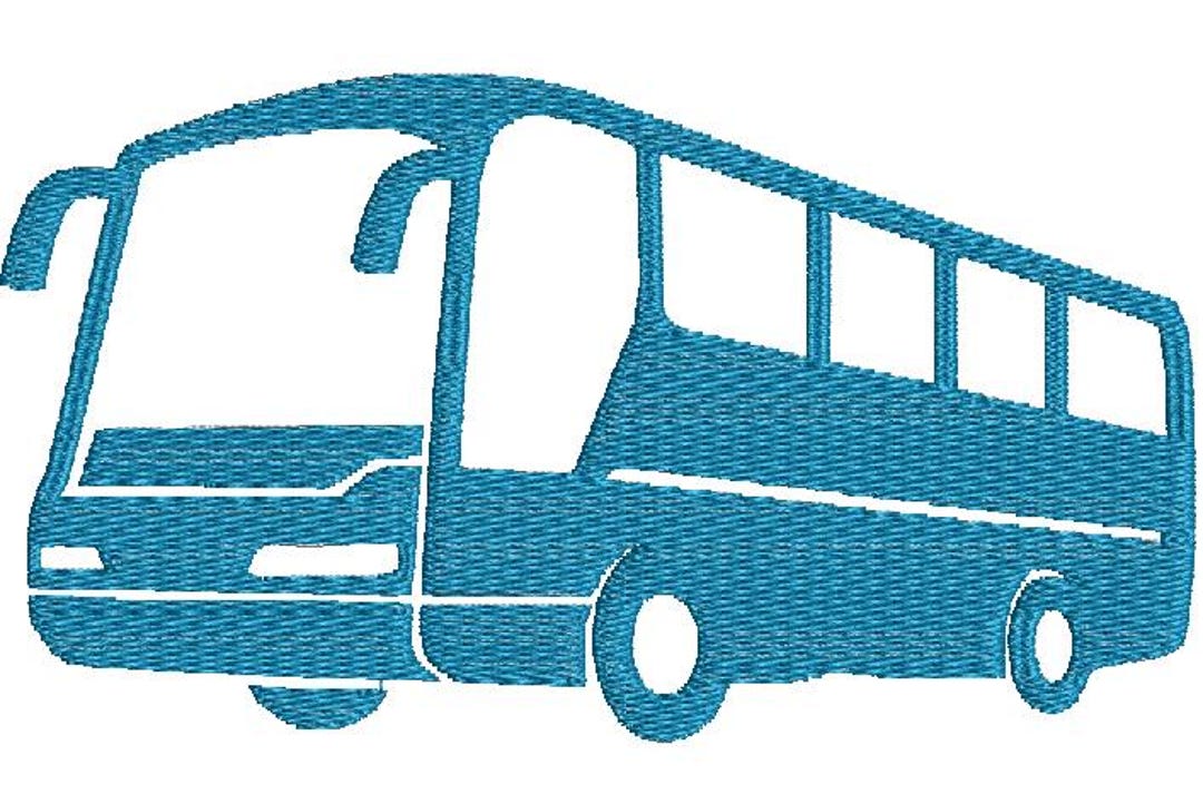 Modern Bus Machine Embroidery Designs, Instantly Download - Etsy