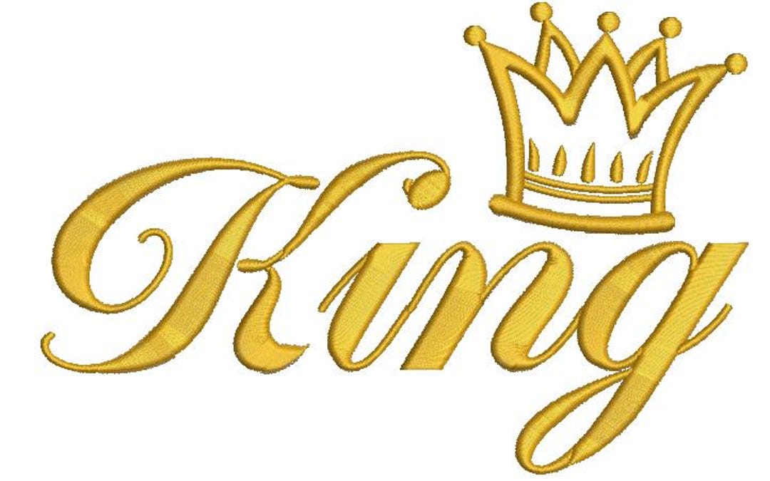 King Machine Embroidery Designs, Instant Download - Etsy