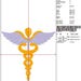 Caduceus Embroidery, Medical Pattern, Healthcare Design Embroidery ...