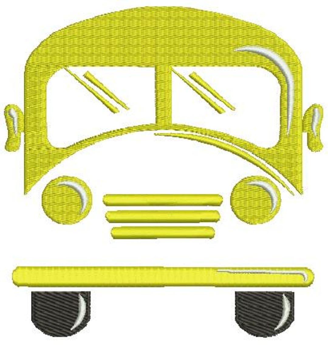 School Bus Machine Embroidery Design, Instantly Download - Etsy