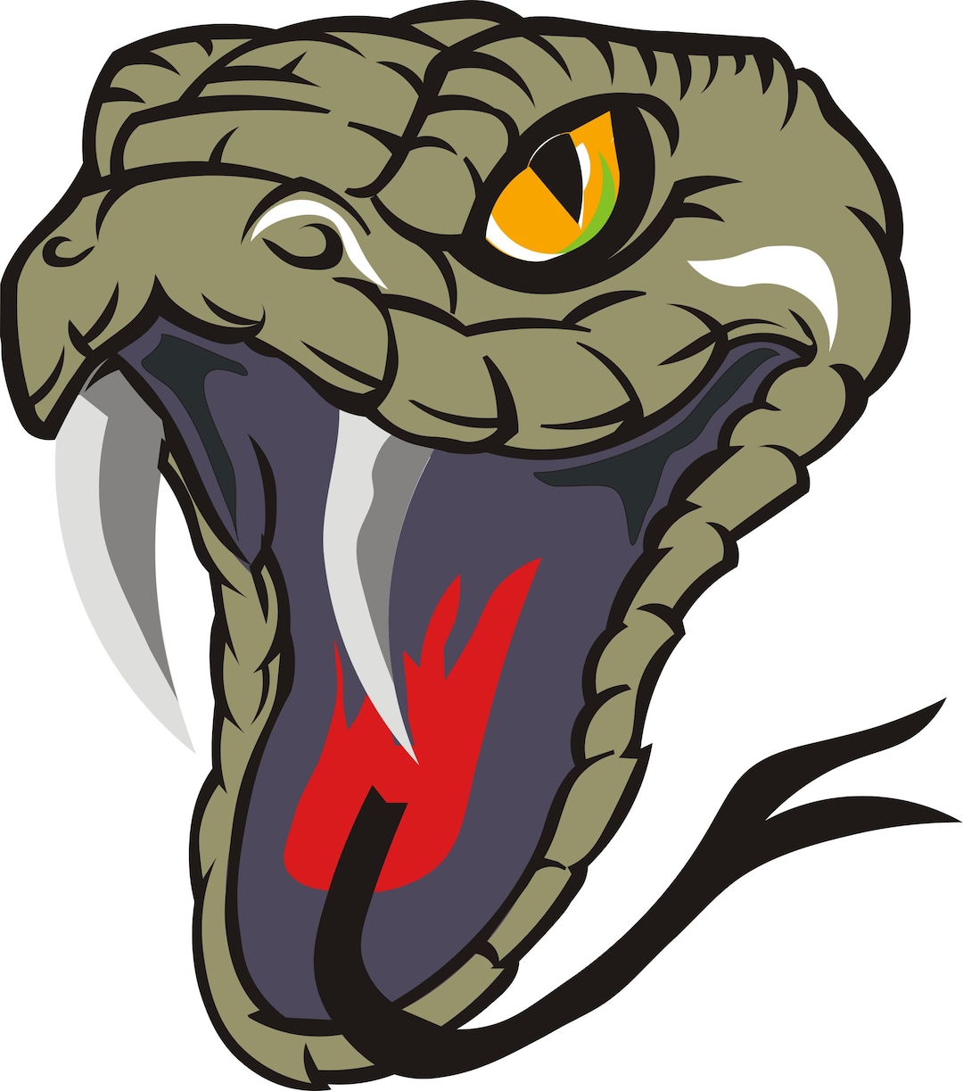 Snake Head SVG. Dxf, PNG. EPS. Jpg Big Size 300 Dpi - Etsy
