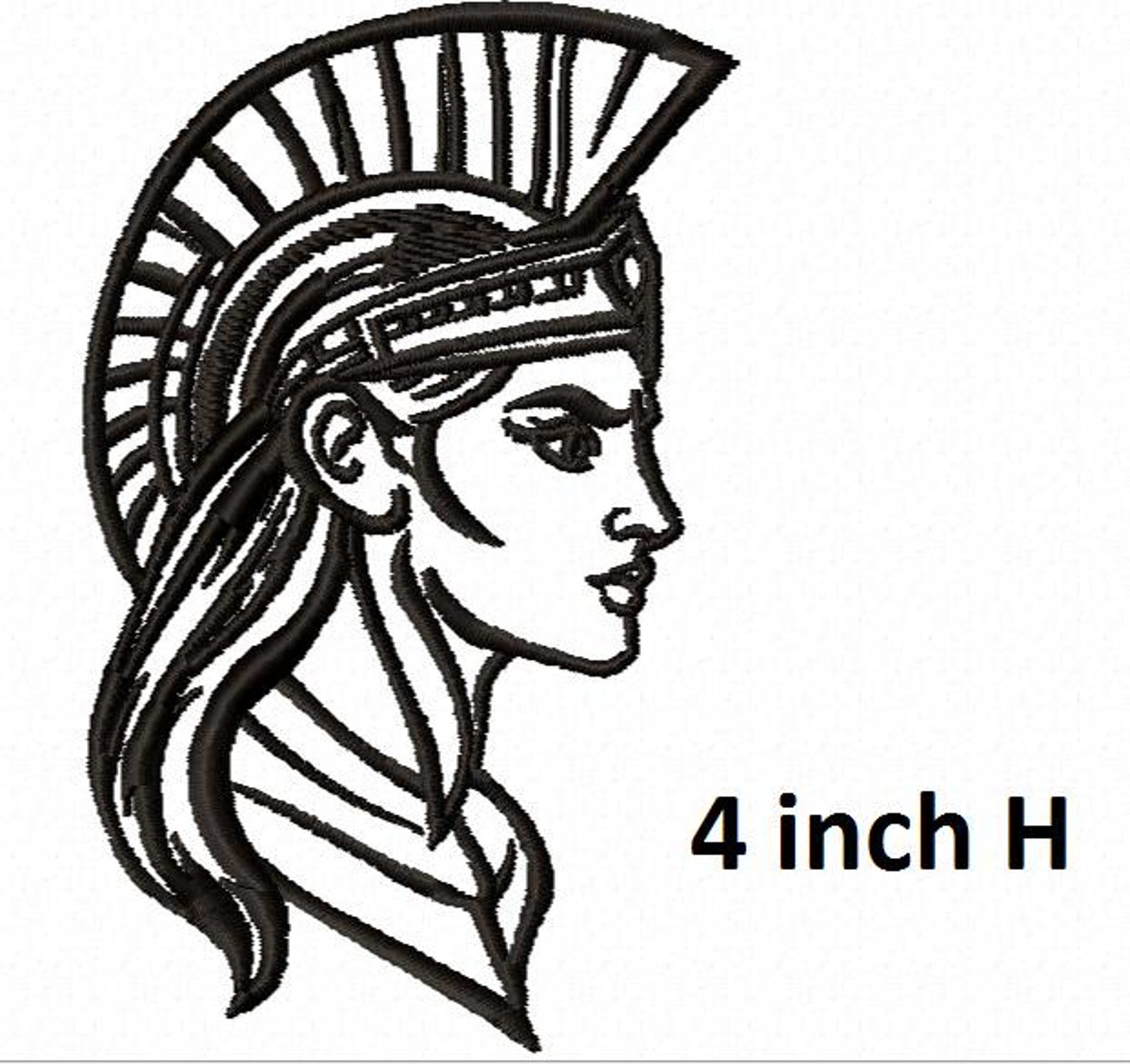 Athena Palada Greek Goddess Machine Embroidery Designs, Instantly ...