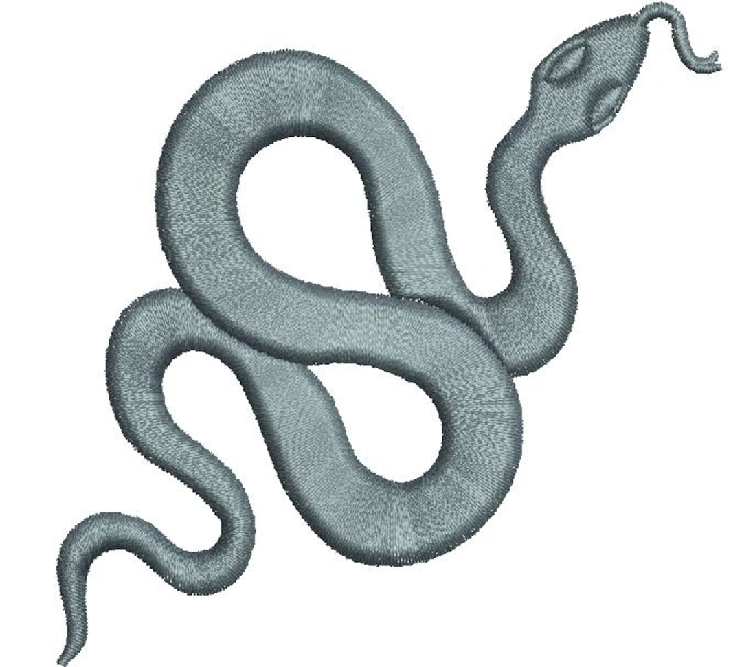 Snake Machine Embroidery Design, Instantly Download Including Cap Size ...