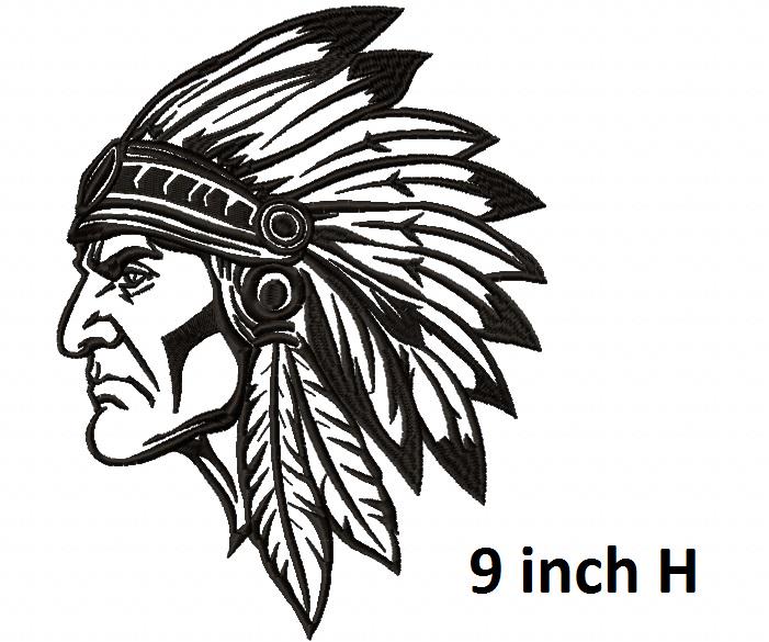 Indian Chief Head Machine Embroidery Designs, Instantly Download - Etsy