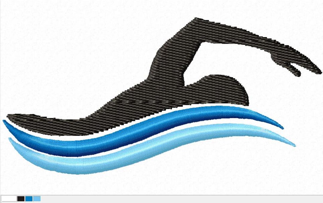 Swimming Machine Embroidery Designs, Instantly Download - Etsy