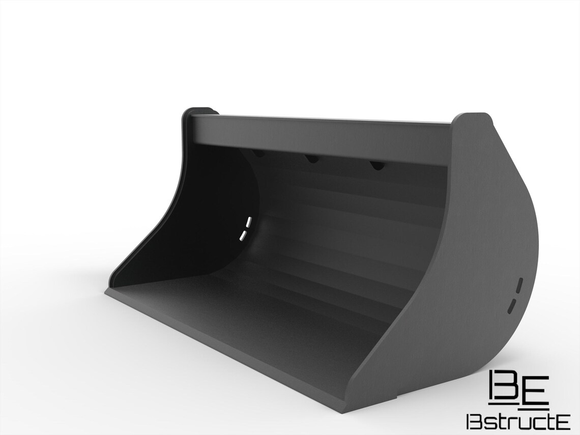 Construction Bucket With Straight Sides, Tiltable, Construction ...