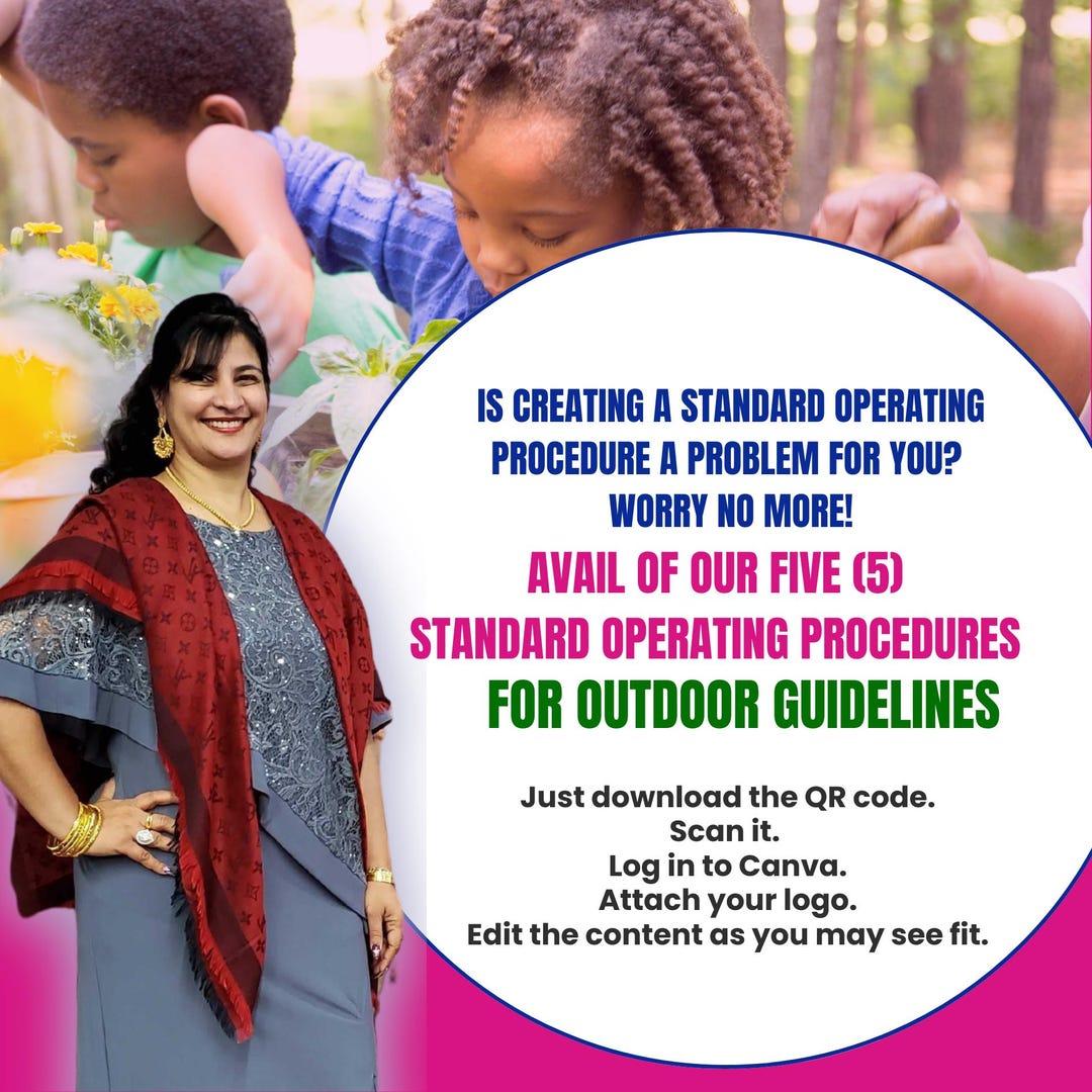 Childcare SOP for Outdoor Guidelines - Etsy