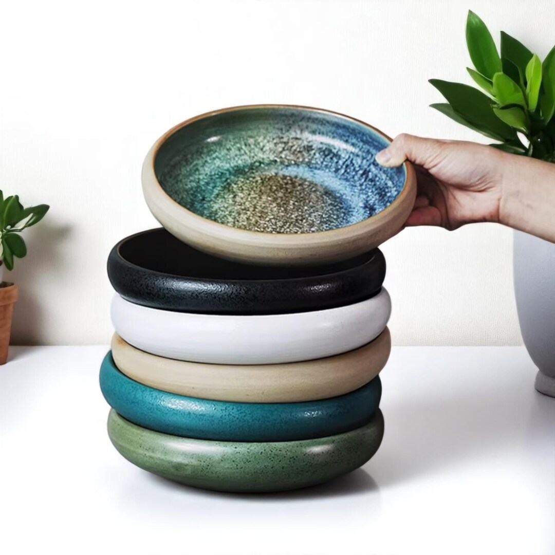 Retro Ceramic Ramen Bowl: 7 Inch Japanese Style Salad Bowl - Etsy