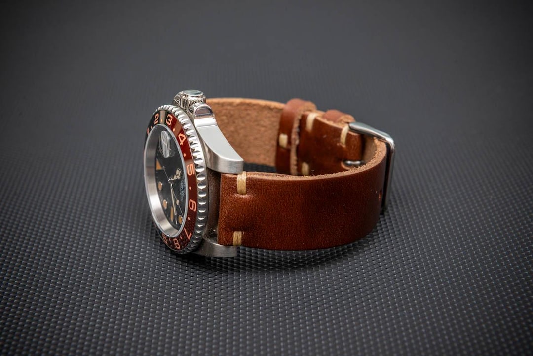 Horween Leather Watch Strap | Dark Brown Chromexcel Horween Leather ...