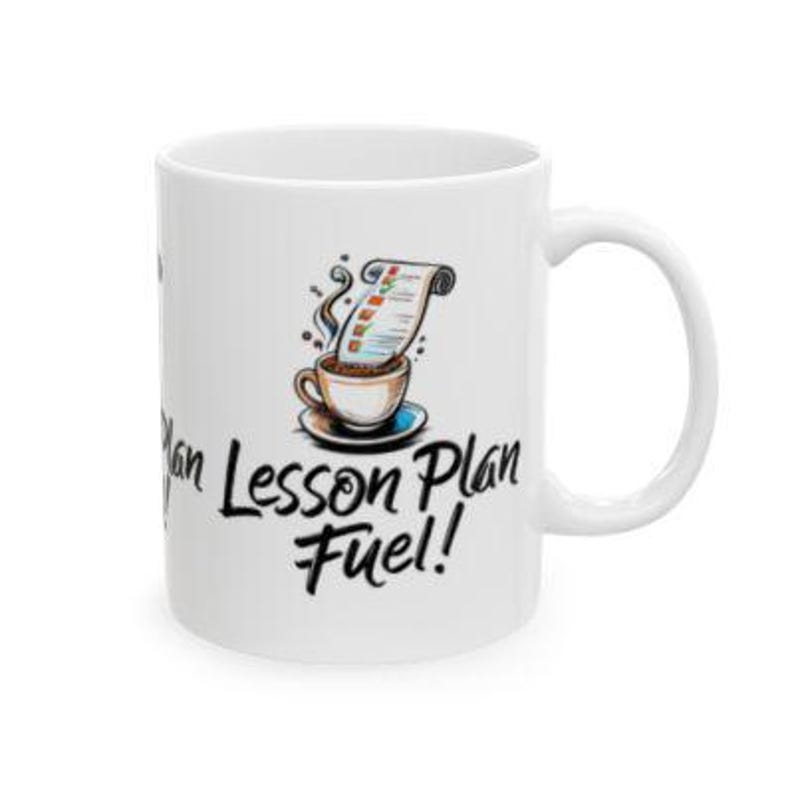 Lesson Plan Fuel Mug, Teacher Gift, Coffee Cup Checklist Design - Etsy