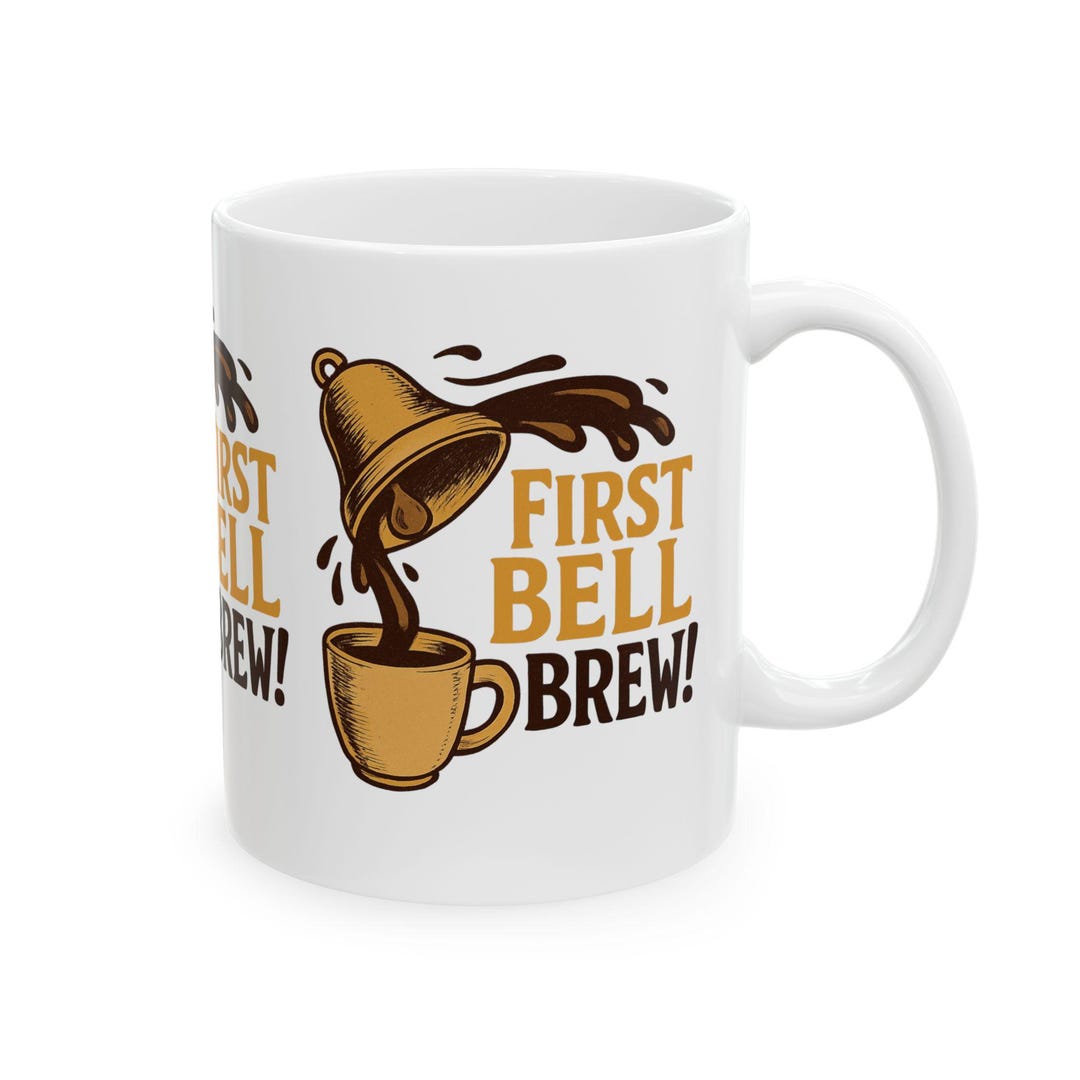 First Bell Brew Mug, Artistic School Bell, Teacher Gift - Etsy