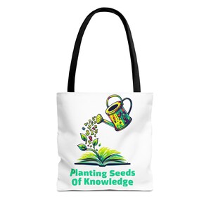 Planting Seeds of Knowledge Tote Bag, Eco-friendly Bag, Classroom Tote ...