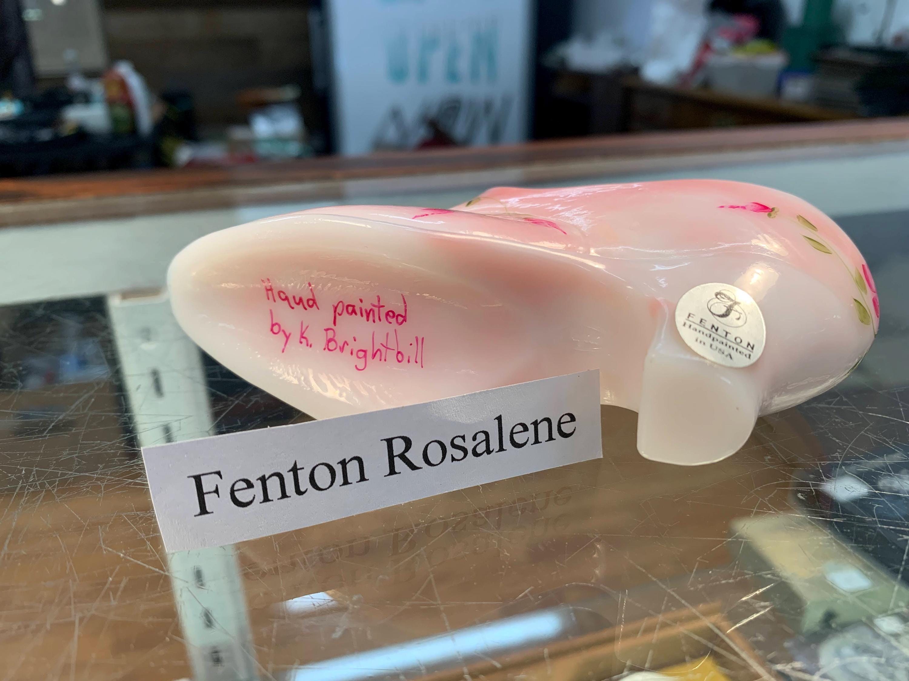 Five Glass Slipper Shoe Fenton Mosser Boyd Carnival Glass - Etsy