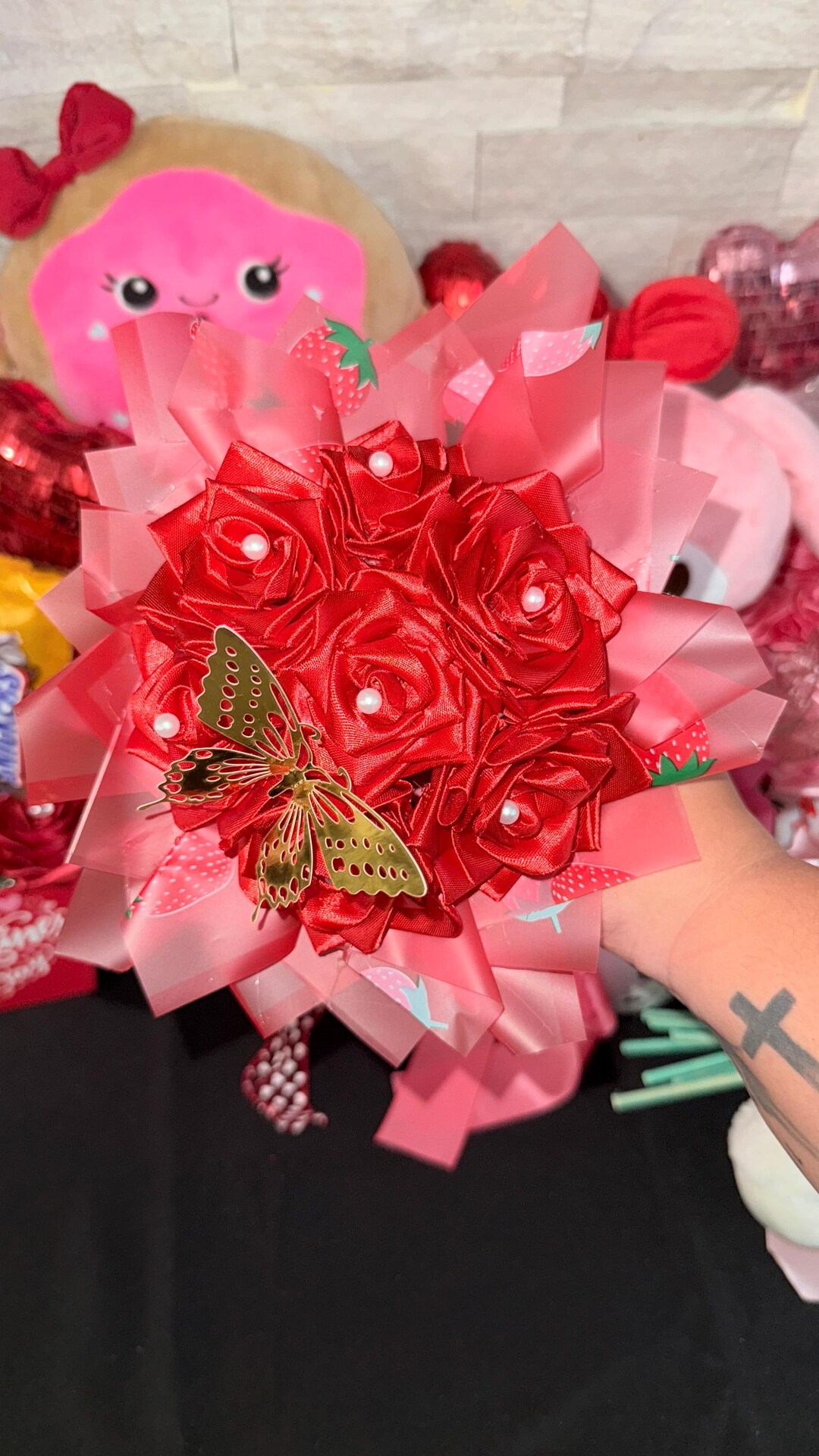 Mini Red Rose Bouquet - Etsy