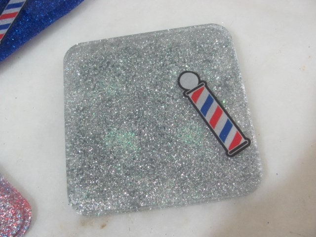 Barber Pole Patterned Coasters - Etsy