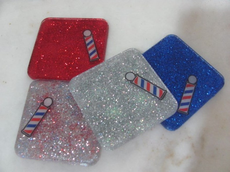 Barber Pole Patterned Coasters - Etsy