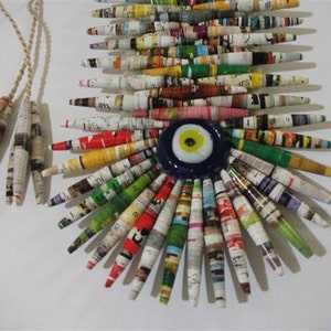Paper Bead, Evil Eye Wall Hanging - Etsy