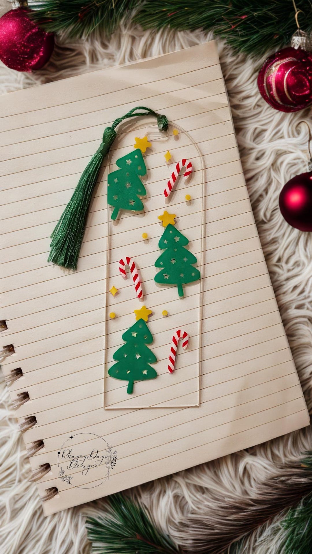 Christmas Bookmark — Festive Holiday Bookmarks for Readers, Gifts ...