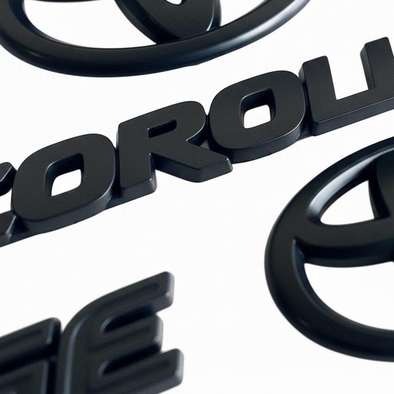 4-piece Matte Black Overlay Kit for 2020-2026 Corolla Se Emblems - Etsy