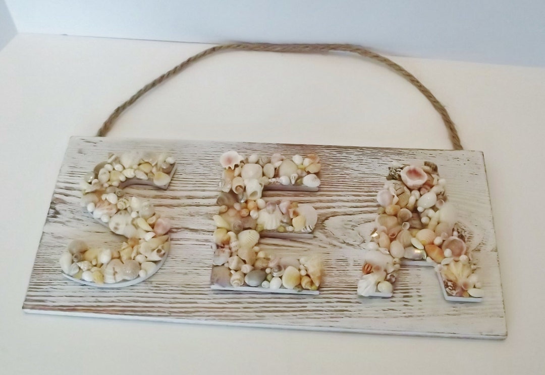SEA Sign,whitewashed Hanging Sign, Beach Decor, Coastal Wall Decor ...