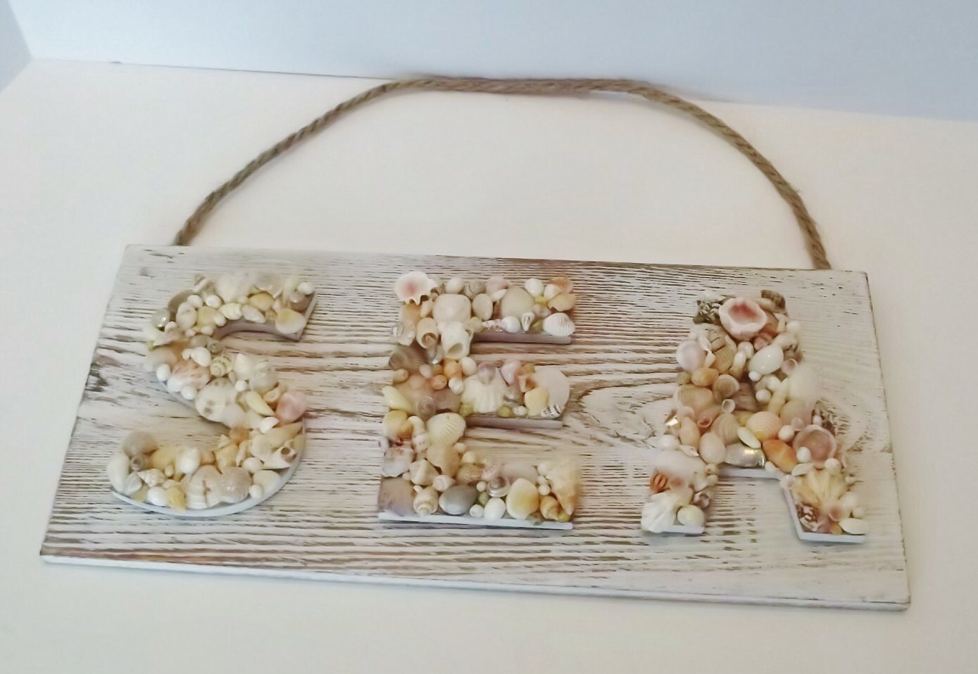 SEA Signwhitewashed Hanging Sign Beach Decor Coastal Wall - Etsy