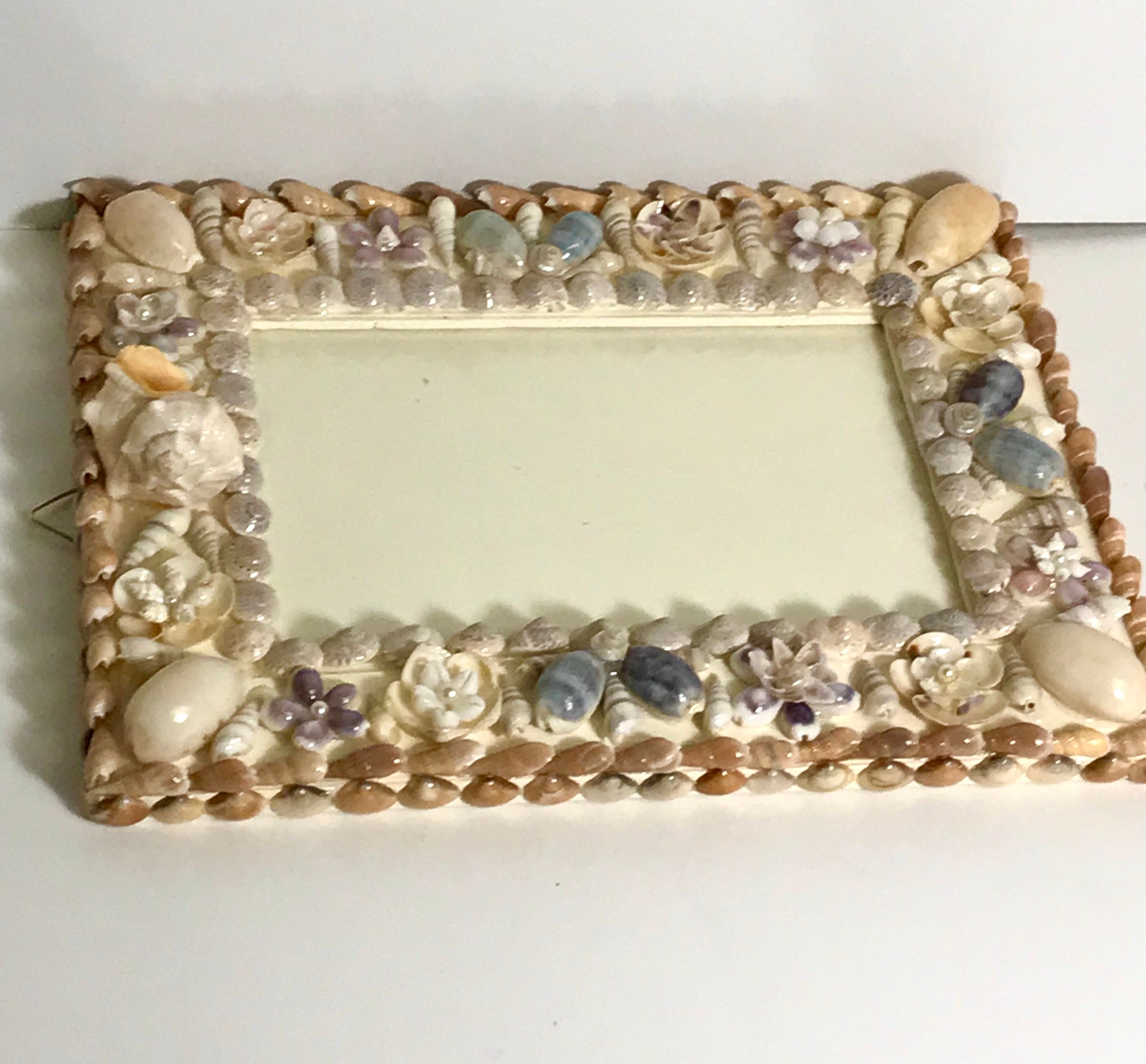 Seashell Picture Frame Seashell Flowers 8 X 10 - Etsy