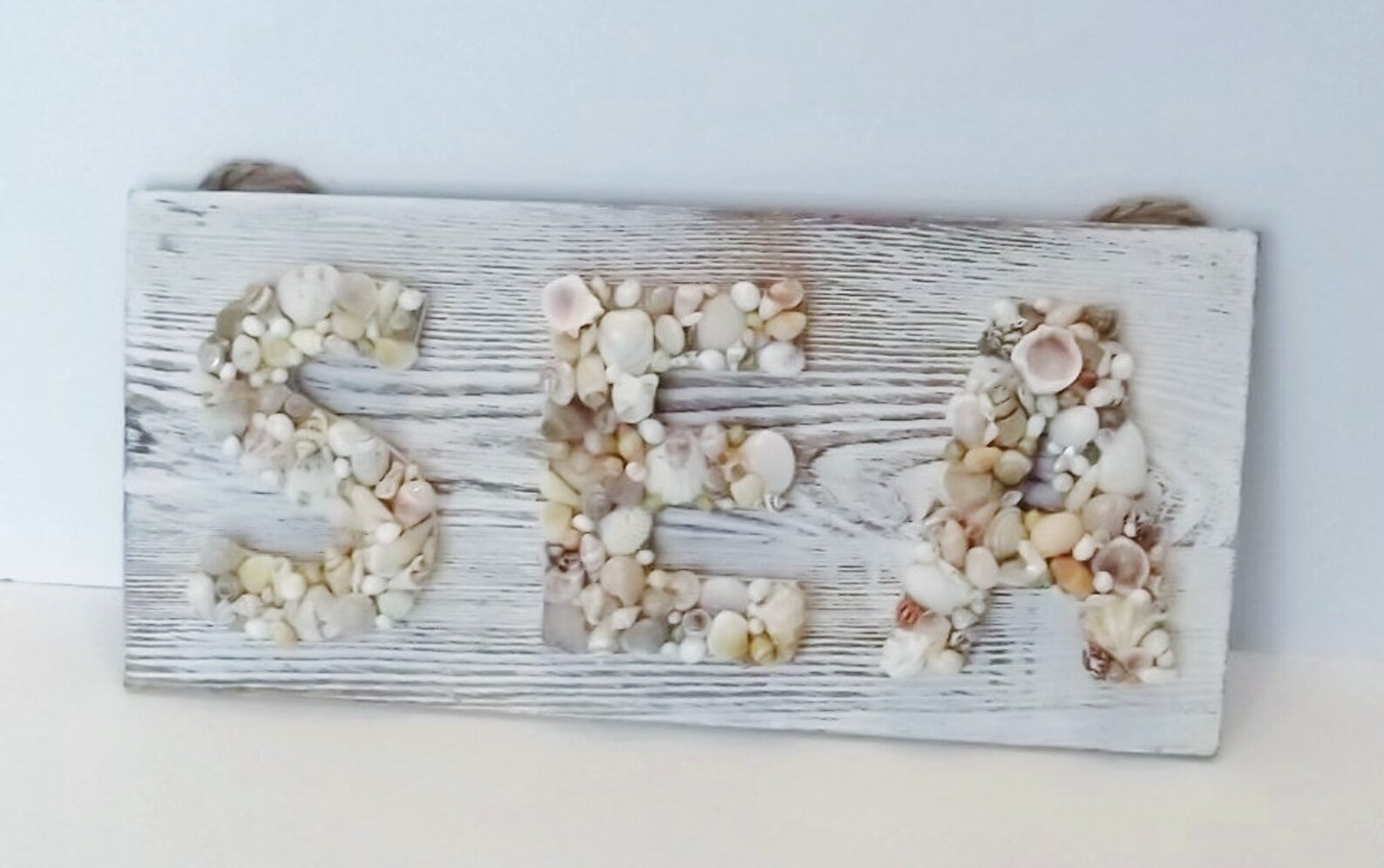 SEA Signwhitewashed Hanging Sign Beach Decor Coastal Wall - Etsy