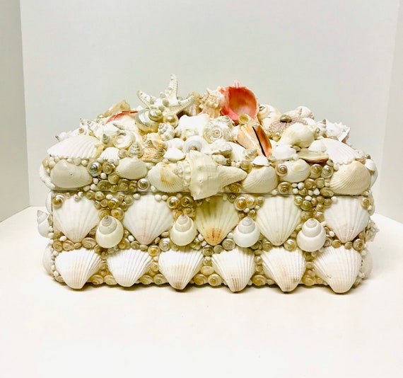 Extra Large Seashell Memory Box in White - Etsy