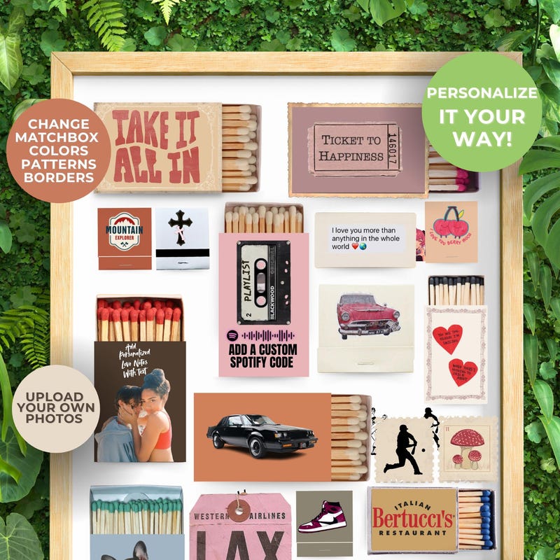 Matchboxes - Etsy