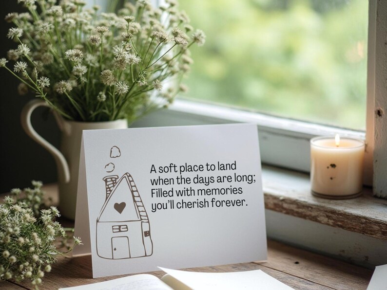 Home, a Soft Place to Land - Printable Greeting Card - Digital Download ...