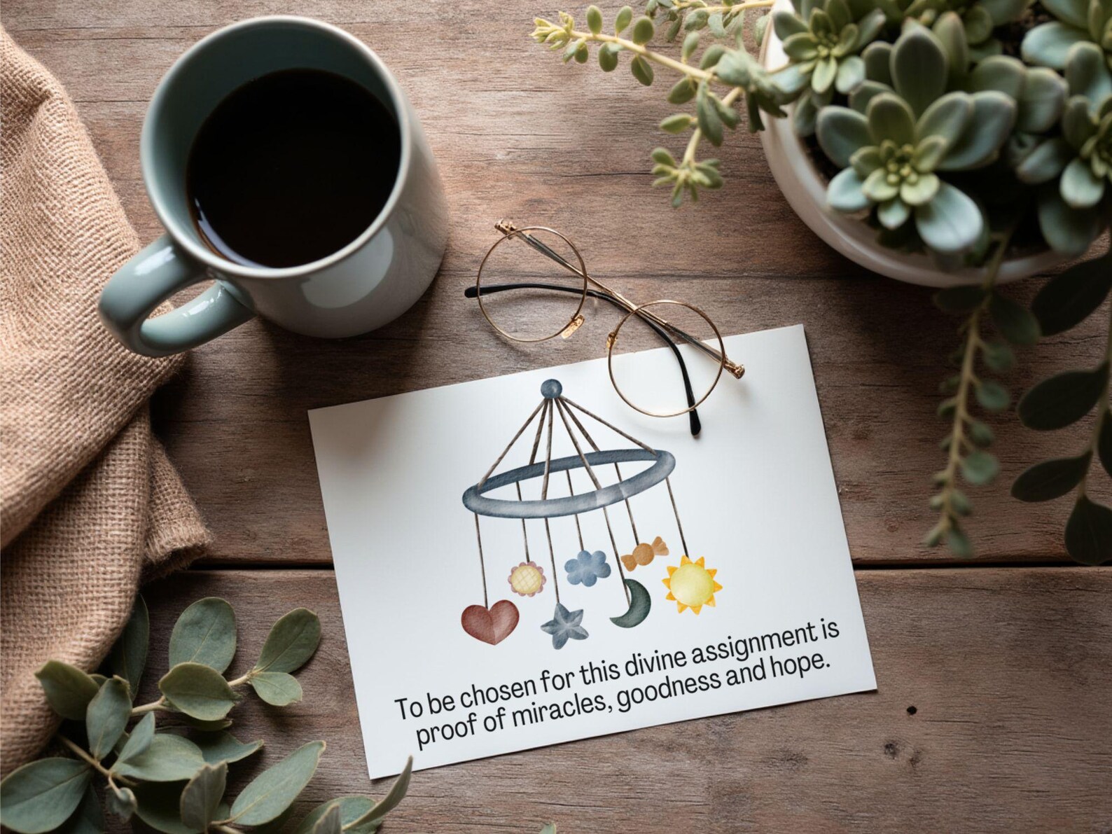 Baby Arrival Card: A Proof of Miracles (digital Download, PDF ...