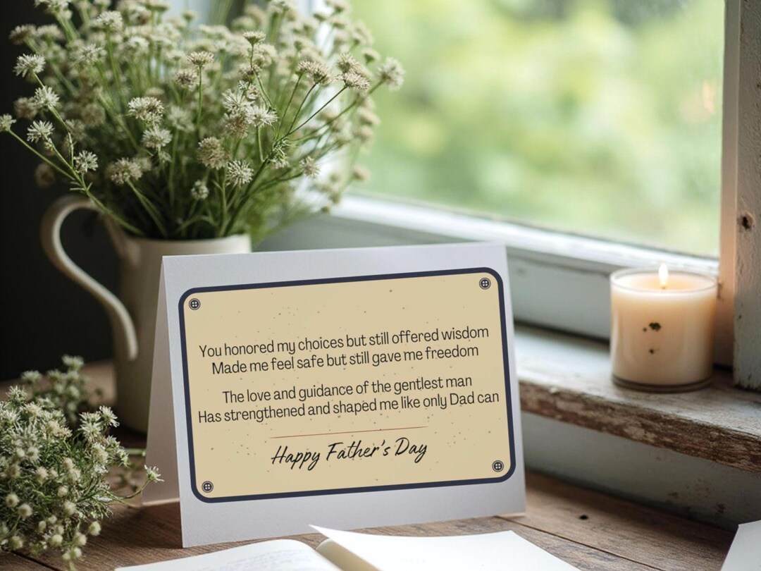 Printable Father's Day Card: 'you Shaped Me' Design (digital Download ...
