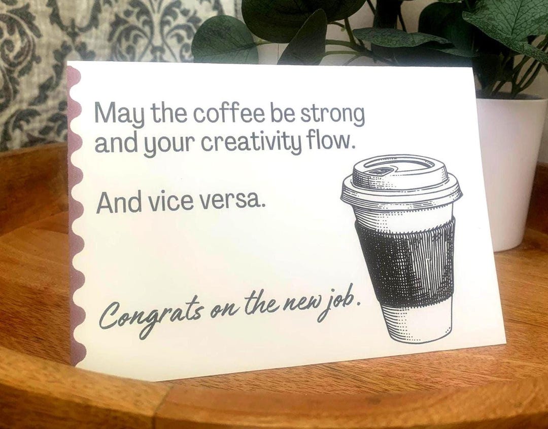 Congratulations Card for New Job - Printable Greeting Card - Digital ...