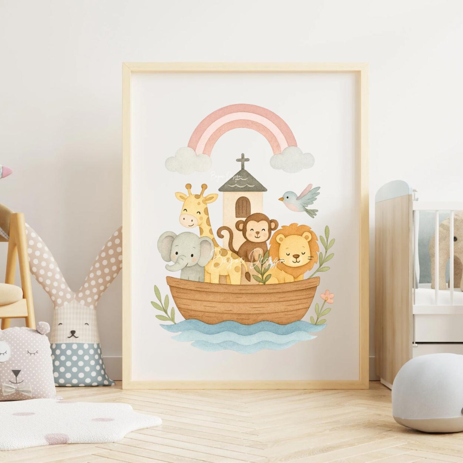 Noah‘s Ark PNG Clipart With Cute Animals | Sweet Christian Animals for ...