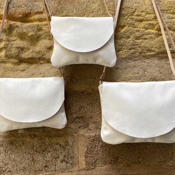 Rectangle Leather Bag - Etsy