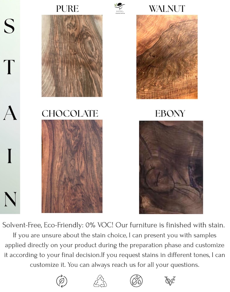 Coffee Table, Live Edge Round Walnut Wood, Rustic Large Wood Coffee ...