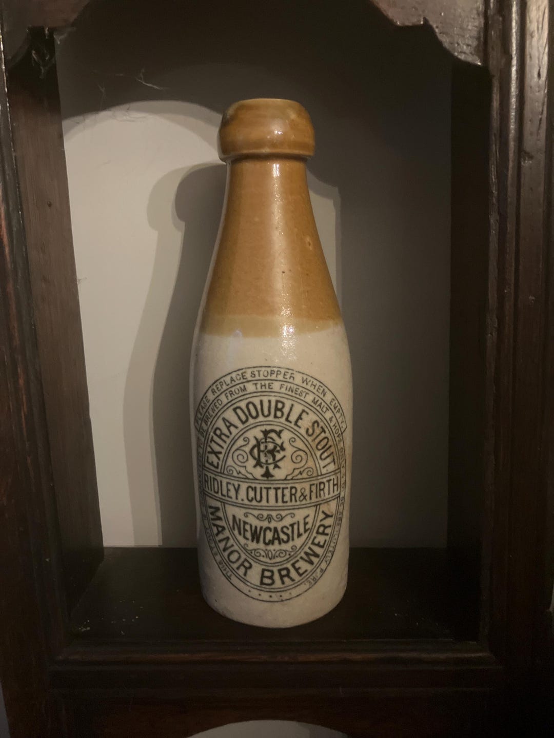 Stoneware Extra Double Stout Bottle – Ridley Cutter and Firth Manor ...