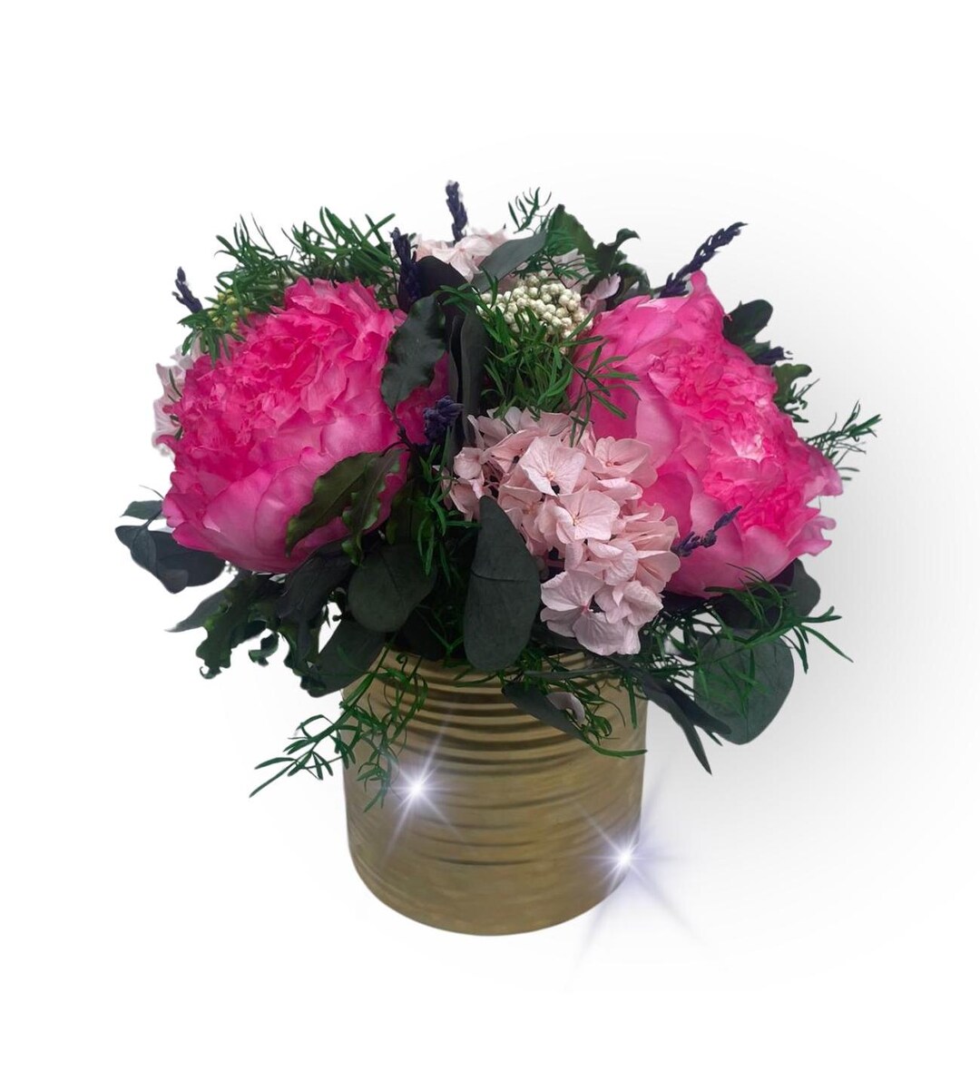 Preserve Flower, Preserved Peonies in a Ceramic Vase- Gift, Preserved ...