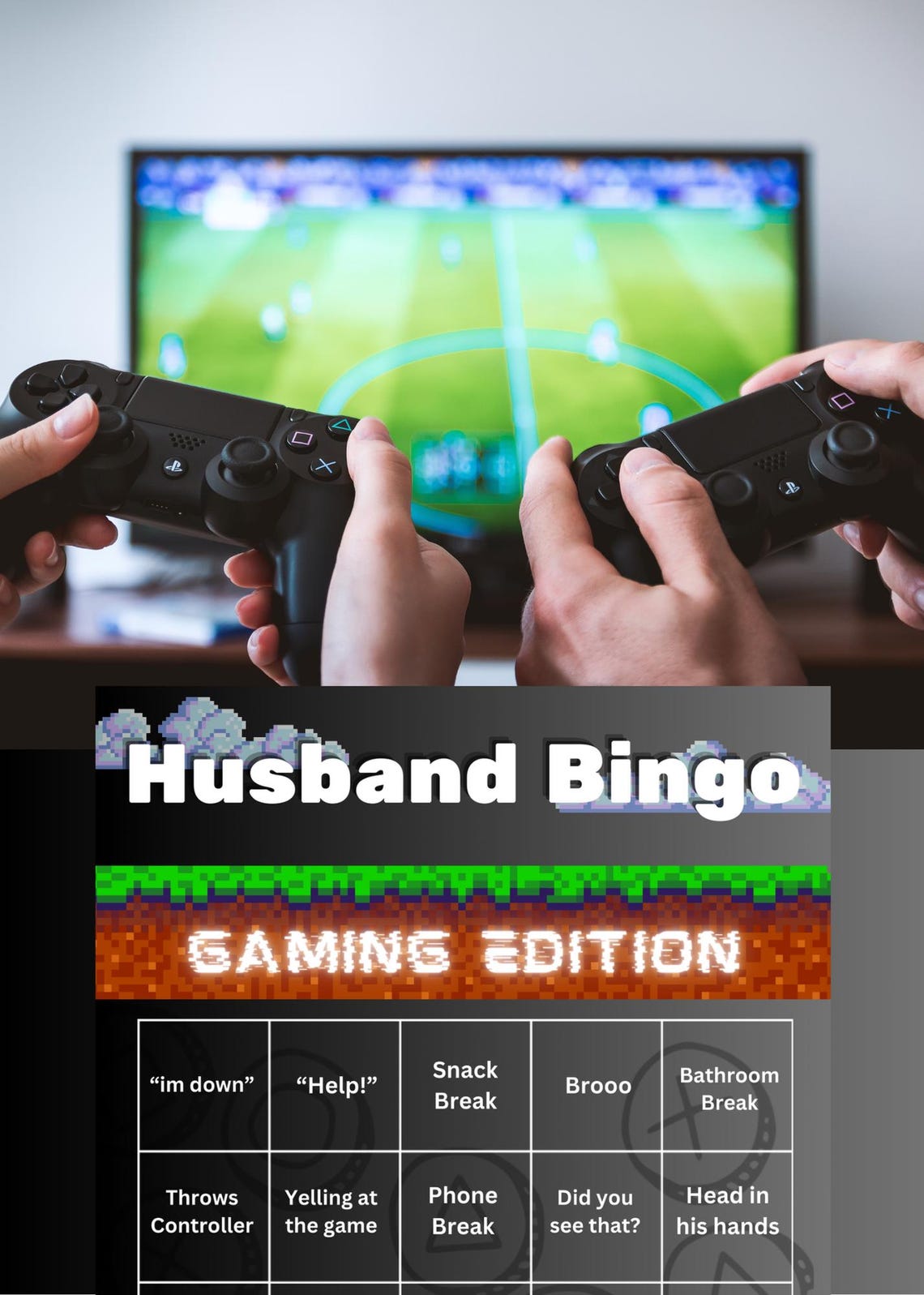 Husband Bingo (gaming Edition) - Etsy
