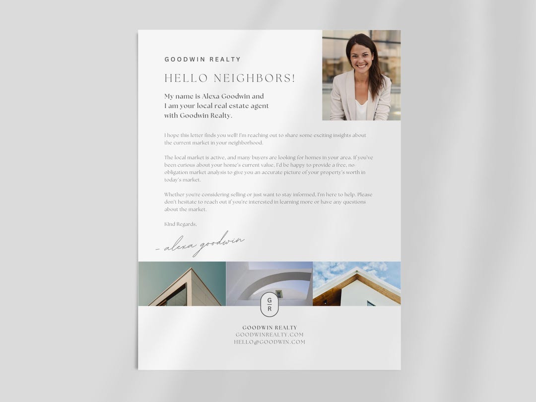 Realtor Introduction Flyer: Real Estate Marketing Canva Template (US ...