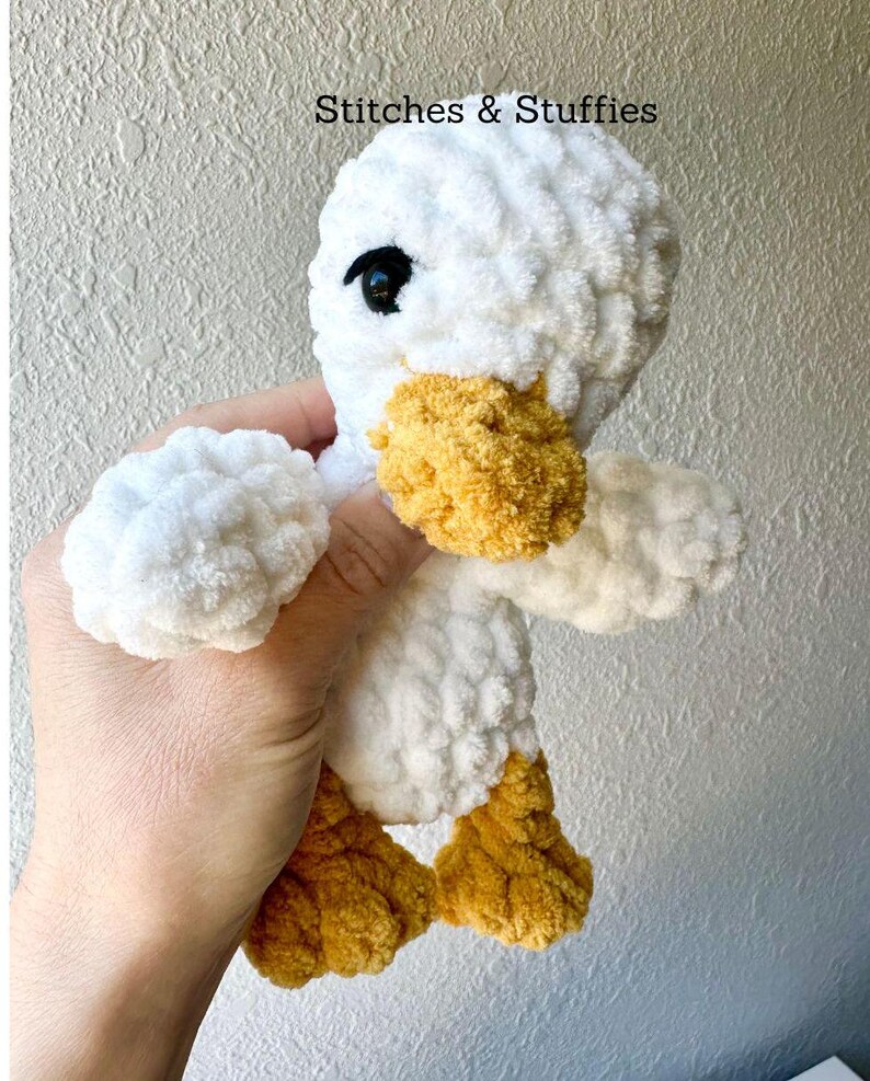 Crochet Gosling Lovey: Handmade Duckling Snuggler - Etsy