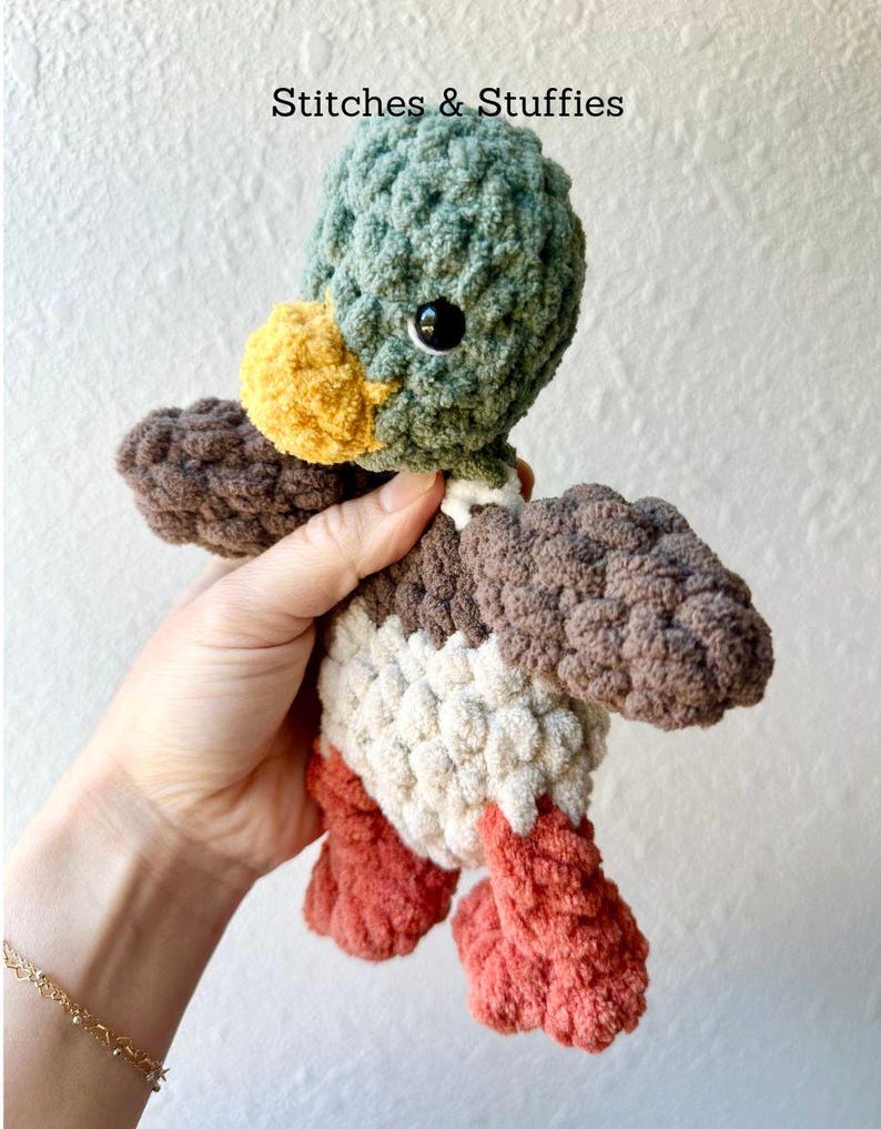 Crochet Gosling Lovey: Handmade Duckling Snuggler - Etsy