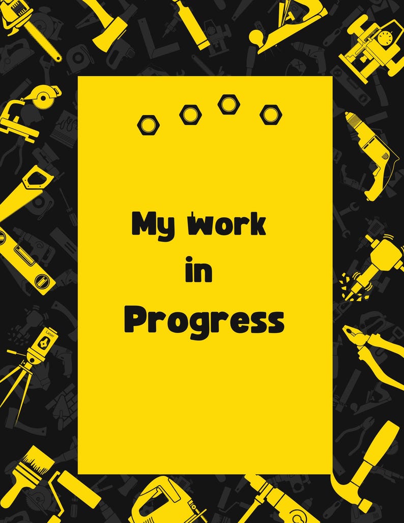 Work in Progress Sign - Etsy